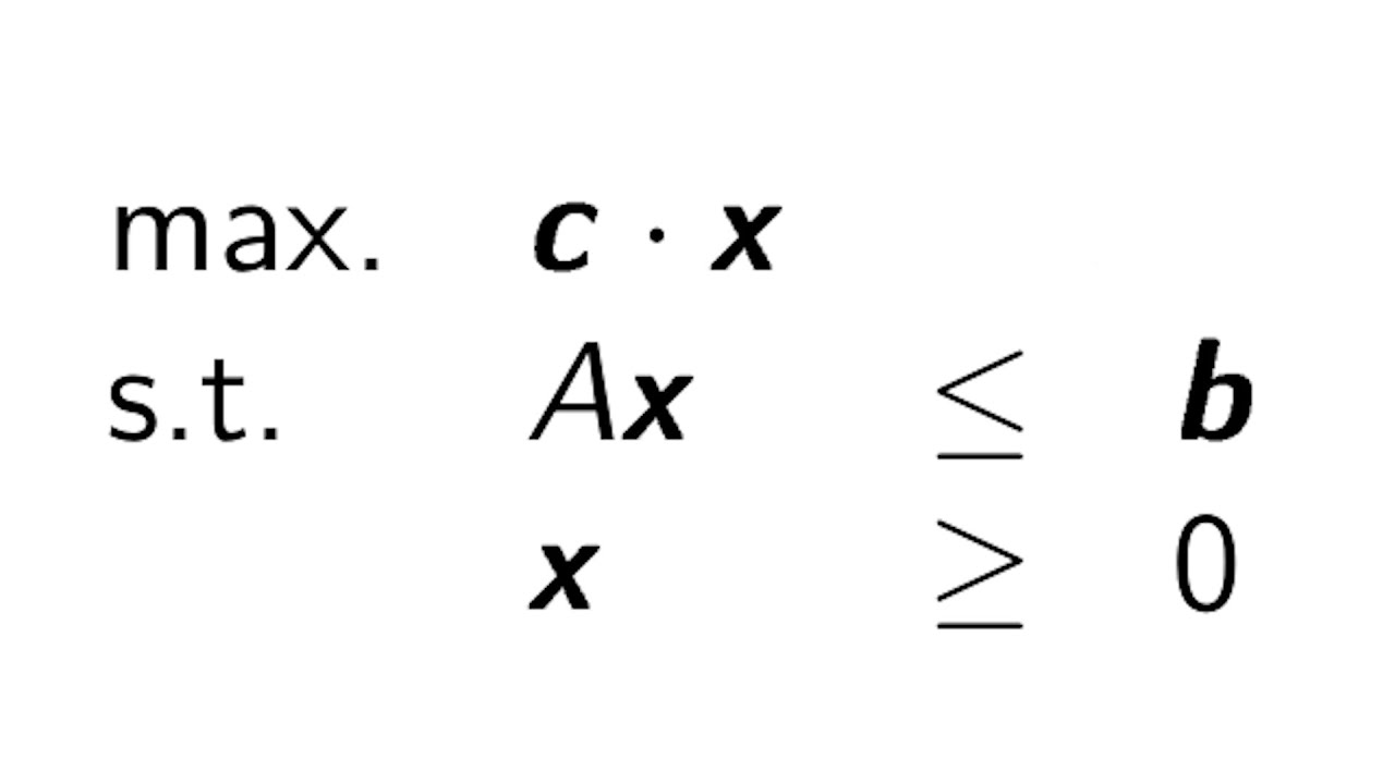 Linear Programming - Lecture 5 - Standard Forms - YouTube