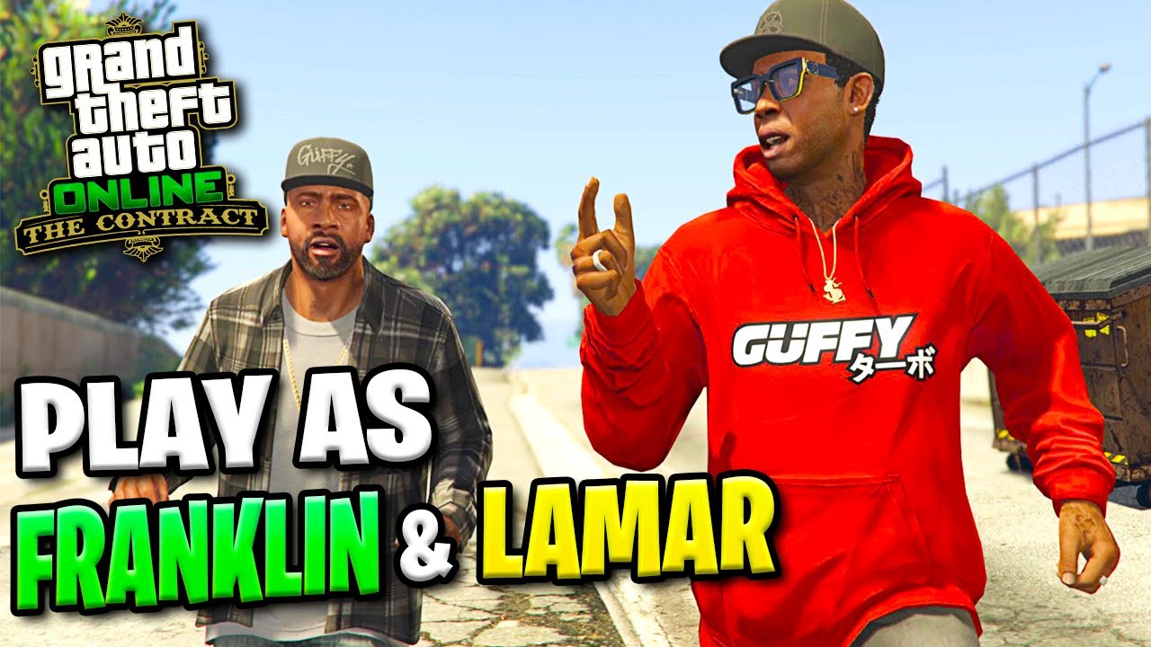 How To Play as FRANKLIN & LAMAR on GTA 5 ONLINE The Contract DLC - YouTube