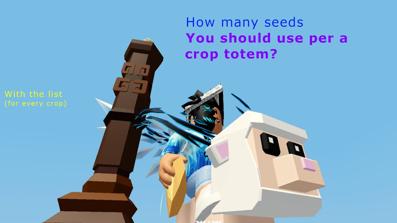 How many seeds you should use per totem? | Roblox Islands #3 - YouTube