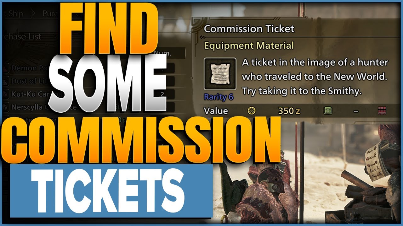 How To Get Commission Tickets In Monster Hunter Wilds - YouTube
