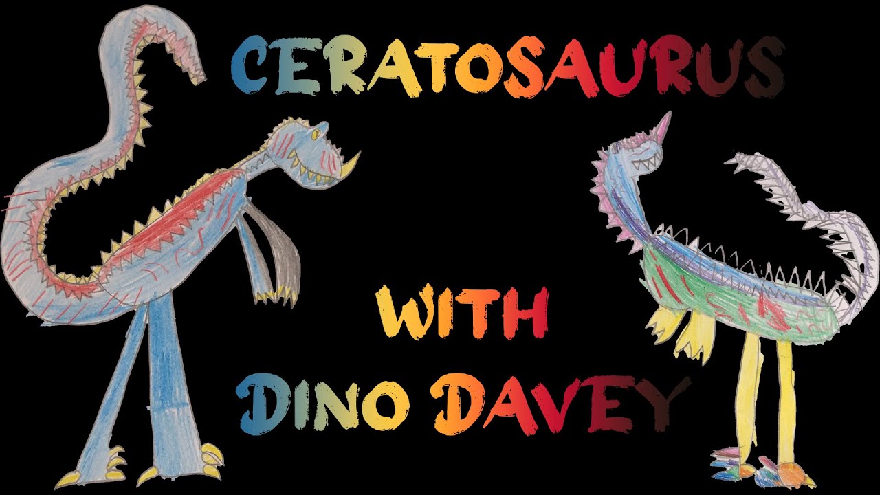 How To Draw A Ceratosaurus Dinosaur For Kids With Dino Davey! - YouTube