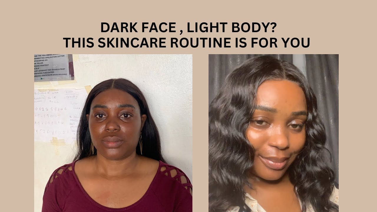 How to brighten your face if you have a darker face and a lighter body ...