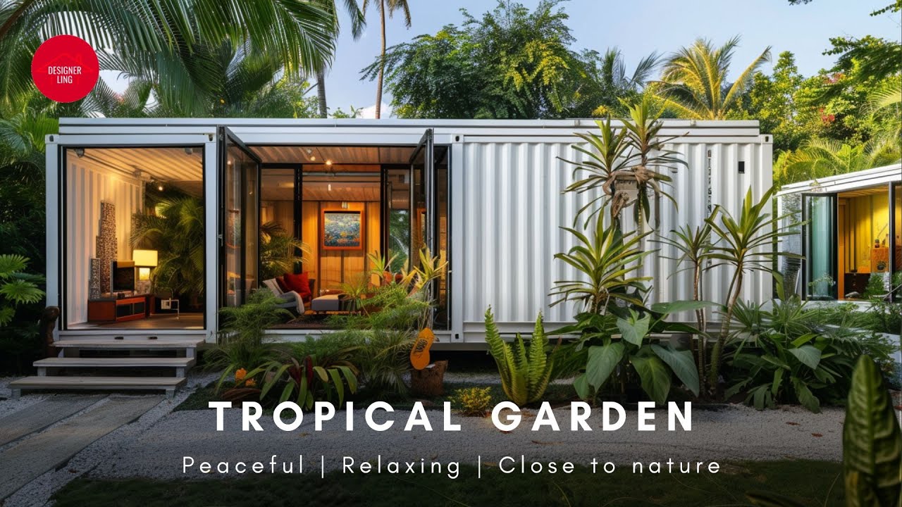 Tropical Paradise in Front of Your Container House - YouTube