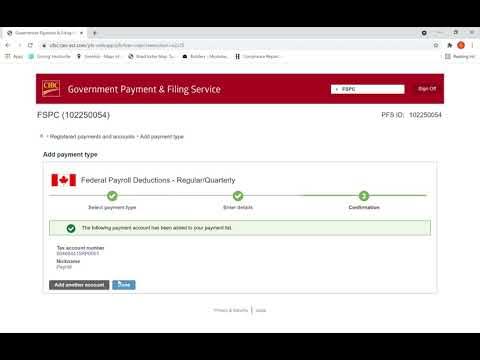 How to make Payroll tax payment to CRA through online banking - YouTube