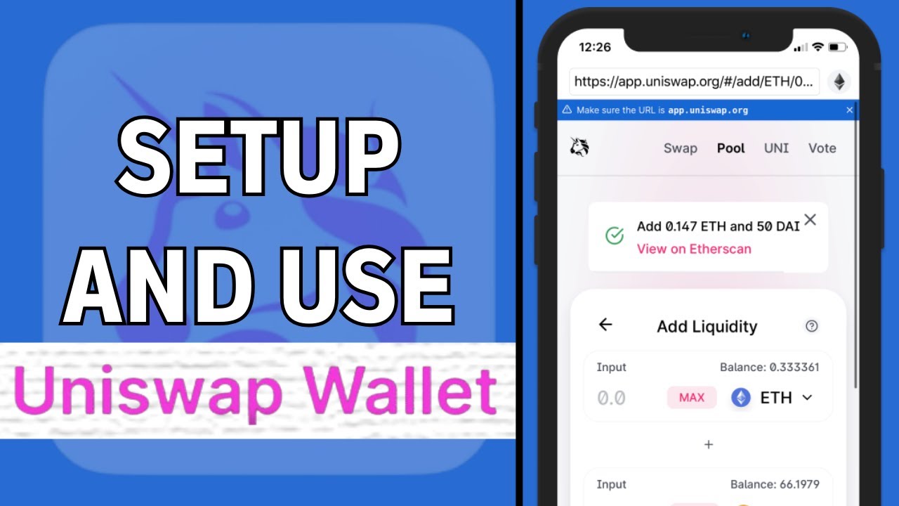 A Quick Beginner's Guide To UniSwap Wallet (Step-by-Step) - YouTube