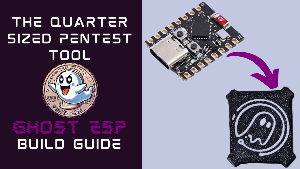 Ghost ESP Build Guide - The Quarter Sized Wi-Fi Pentest Tool - YouTube