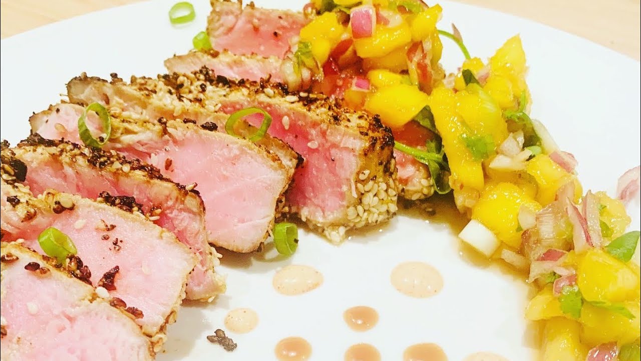 Lemon Pepper Ahi Tuna Recipe - YouTube