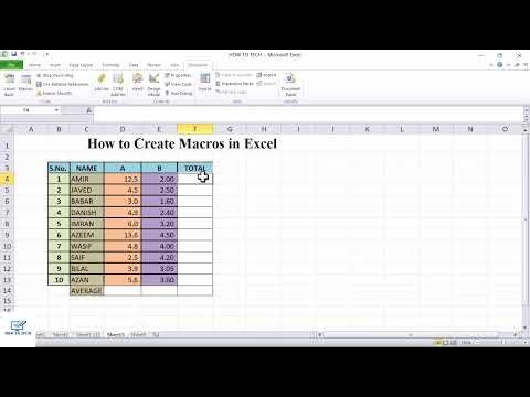 How to Create Macros in Excel - YouTube