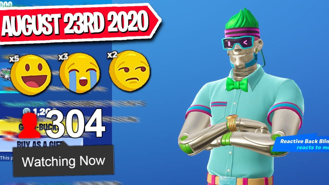*NEW* BRYCE 3000 SKIN SET! Viewers React To Fortnite Item Shop [August ...