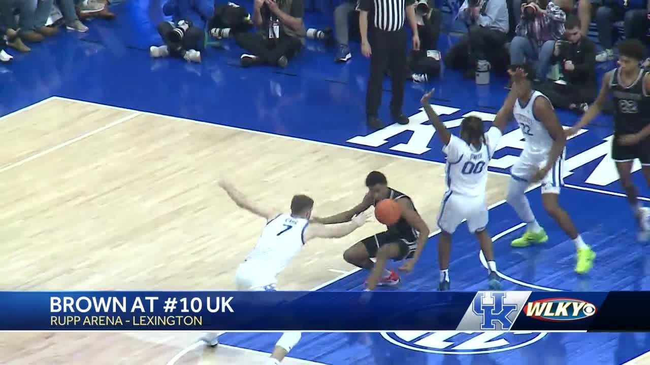 UK basketball bounces back with win over Brown - YouTube