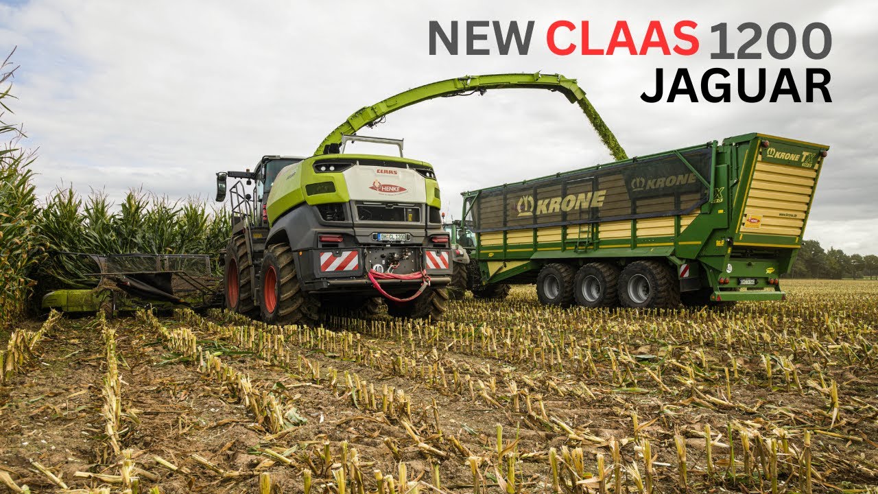 Neuer Claas Jaguar 1200 in der Maisernte | Lohnunternehmen Henke im ...