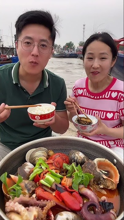중국인은 해산물을 먹습니다 🦐🦀🦑 랍스터 게 문어 대왕 달팽이 귀중한 해산물 바다 바다의 맛있는 요리 206 Youtube