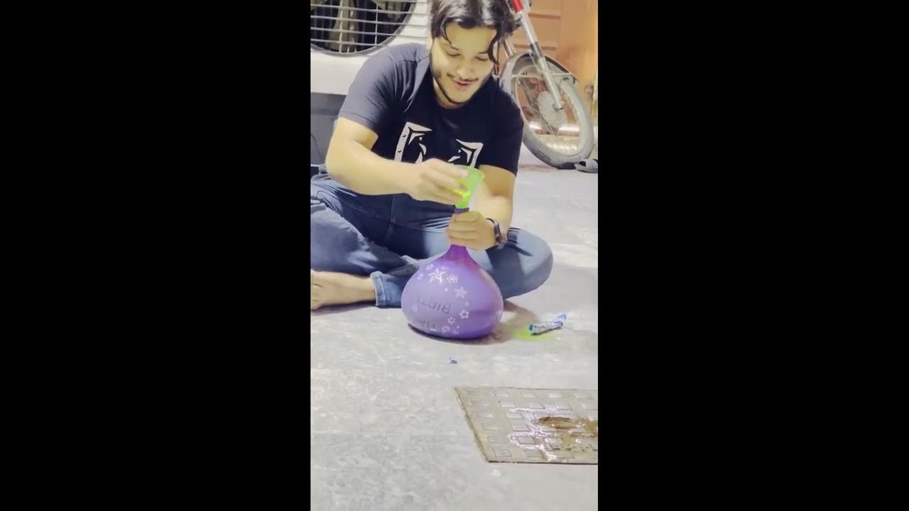 coke and mentos balloon experiment - YouTube