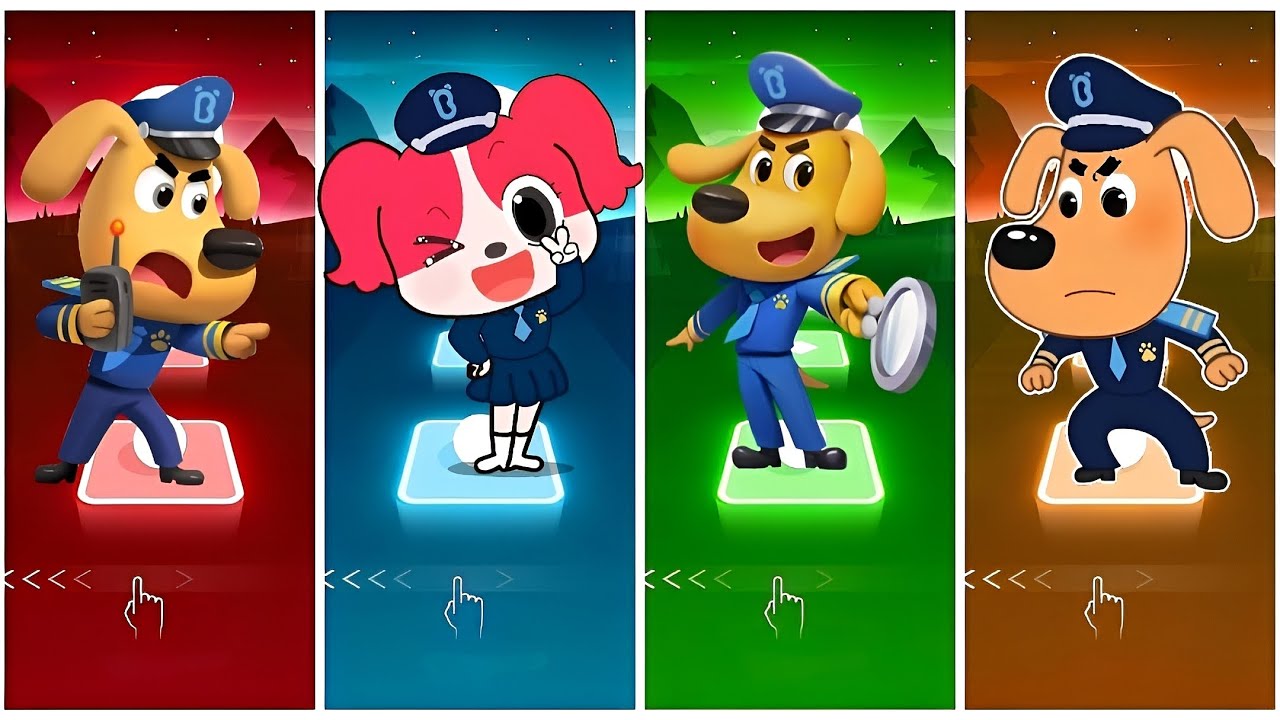 Sheriff Labrador 🆚 Papillon 🆚 Police Officer 🆚 Sheriff Labrador Team 🎶 ...