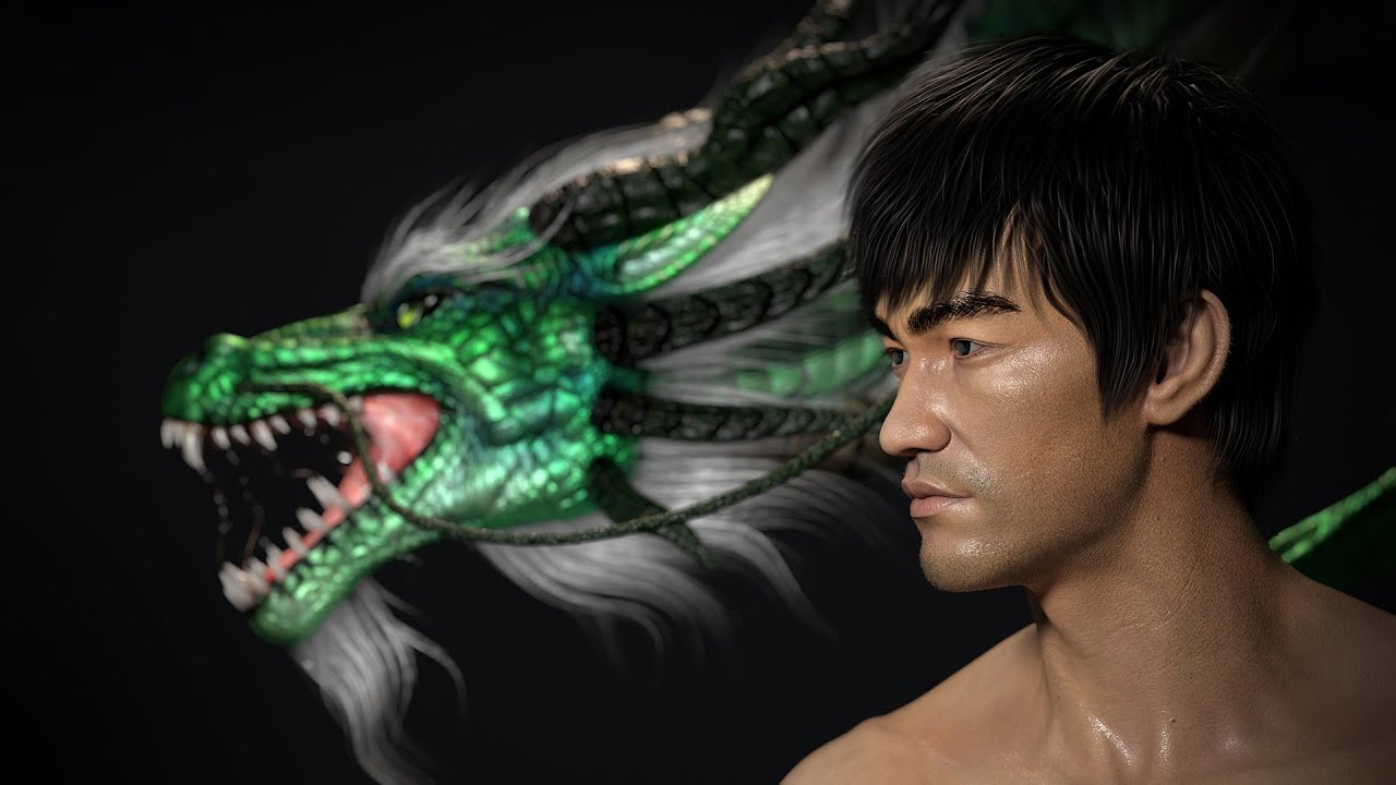 Bruce Lee 3d animation - YouTube