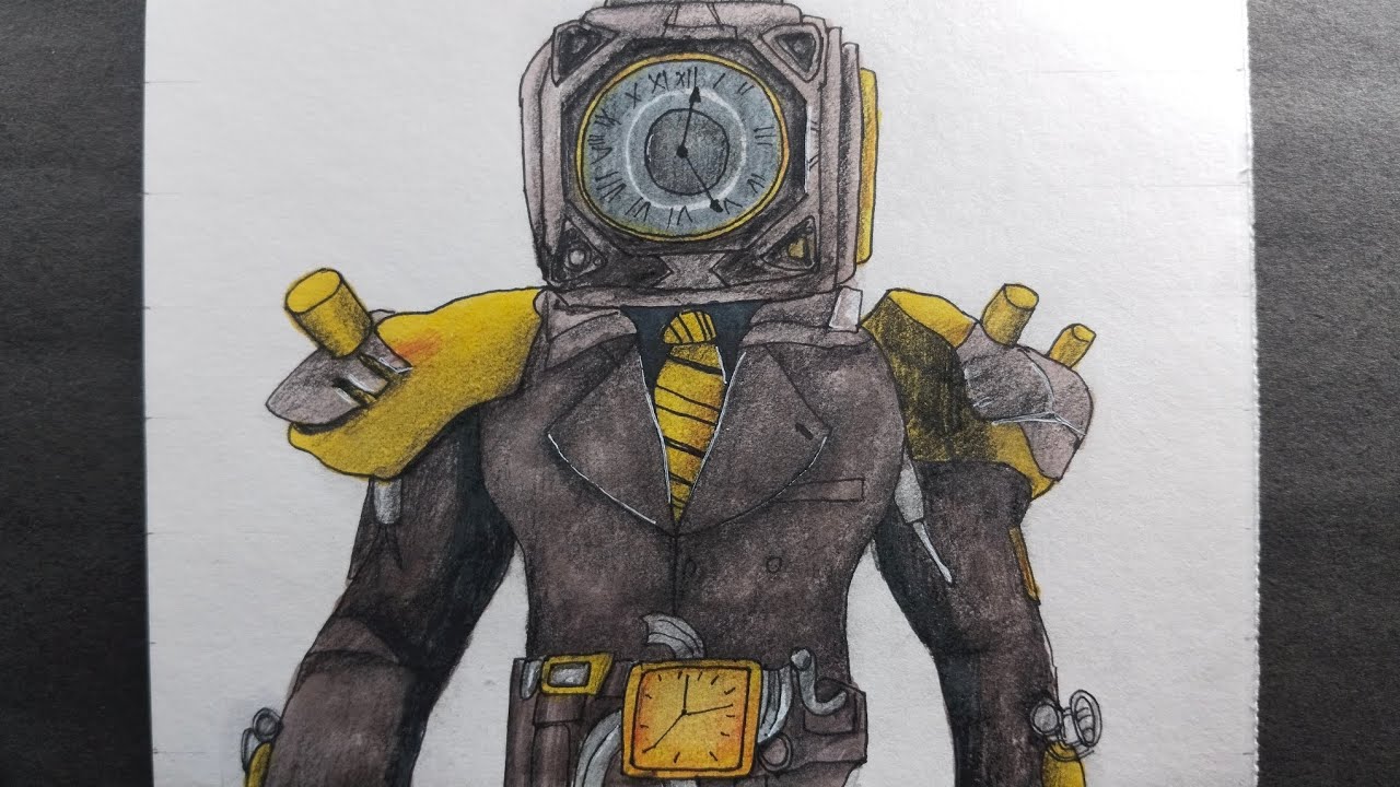 How to draw Upgrade CLOCK MAN from Skibidi Toilet Multiverse 015 ...