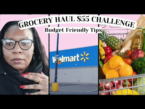 CAN I GROCERY SHOP FOR $55| GROCERY TIPS YOU NEED TO KNOW #cashstuffing ...