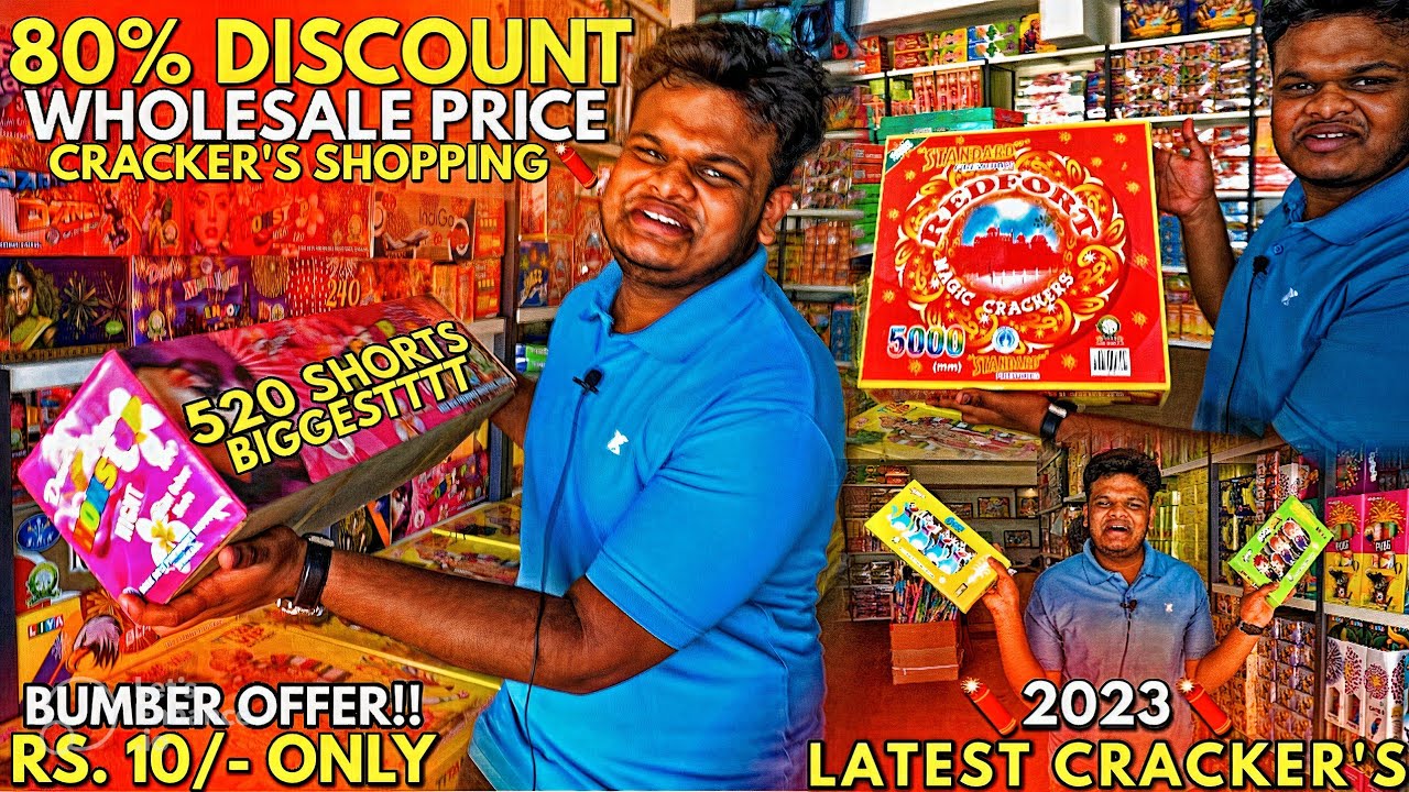 Sivakasi ಪಟಾಕಿ | 80% Discount | Pataki Bazaar | Deepavali #crackers ...
