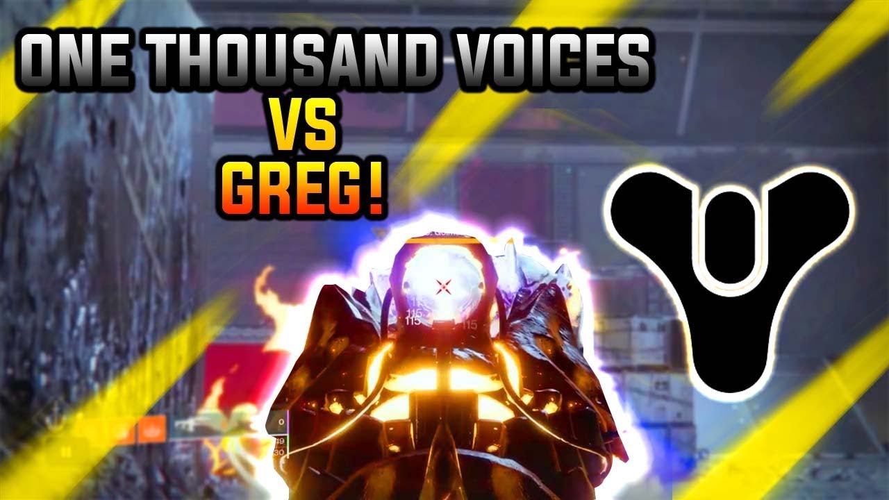 "I FINALLY GOT ONE THOUSAND VOICES" - 1K VOICES V.S GREG! (Destiny 2 ...