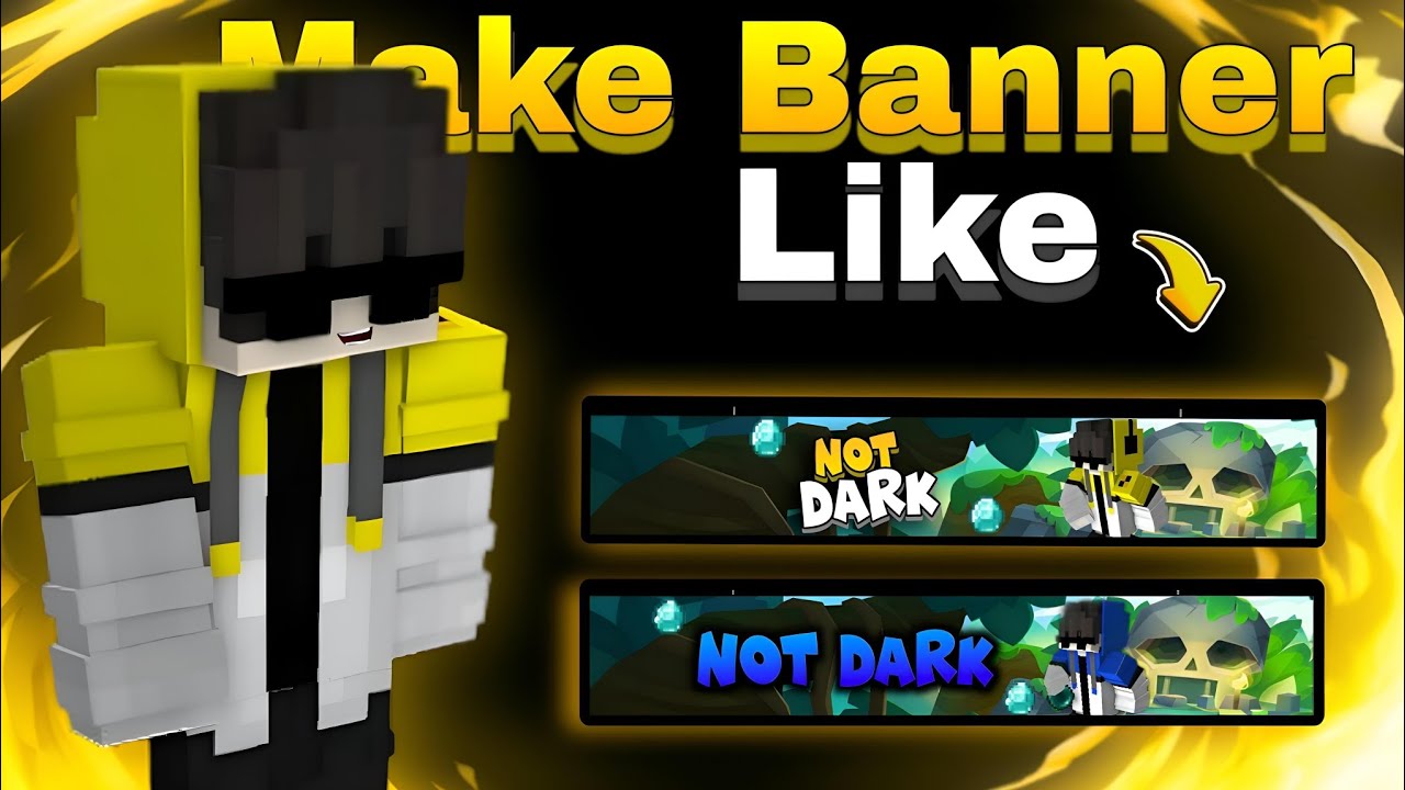 How To Make Attractive Minecraft Gaming Banner🤩 in Just 5 Minutes🔥(Easy ...