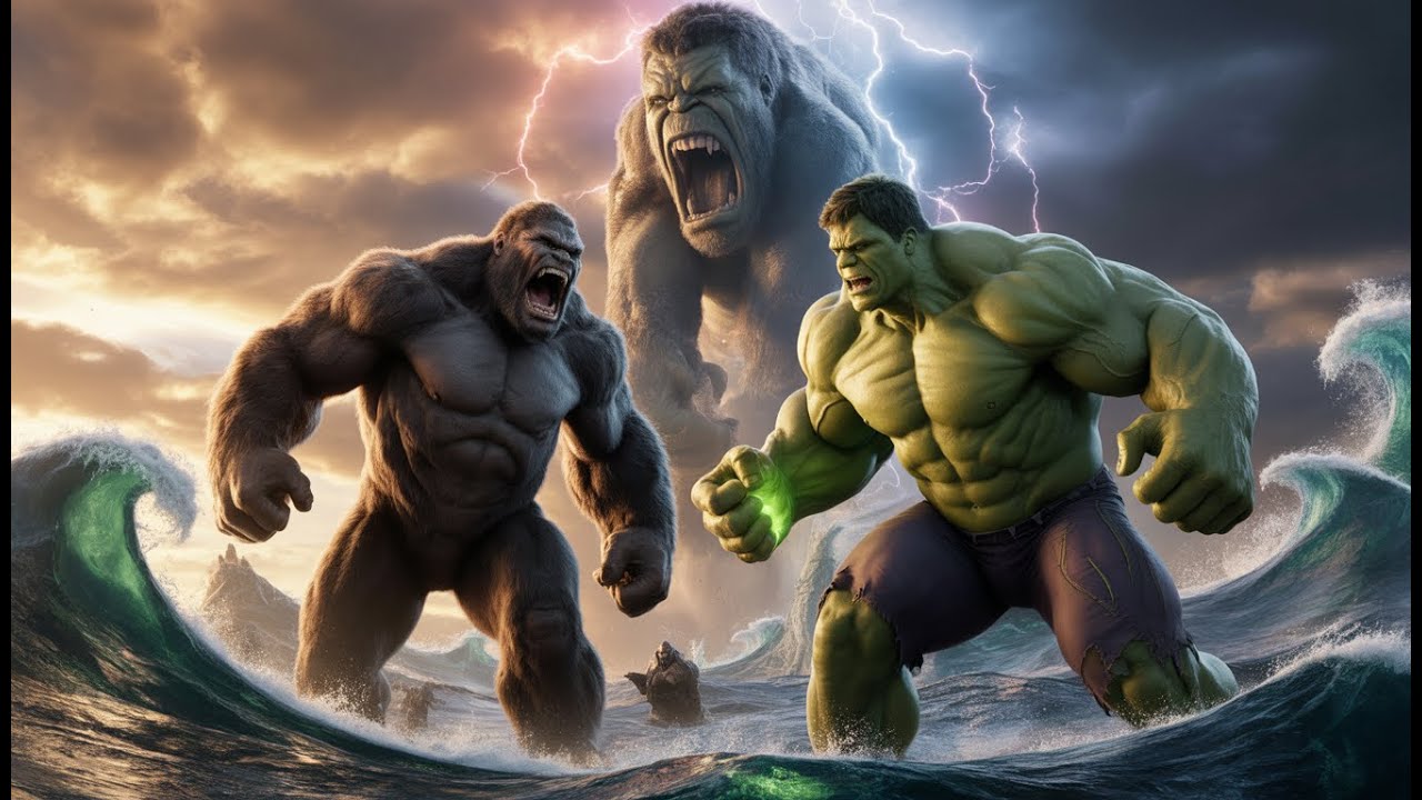 Kong & Hulk Unite to Destroy the Leviathan | Epic Ocean Battle - YouTube