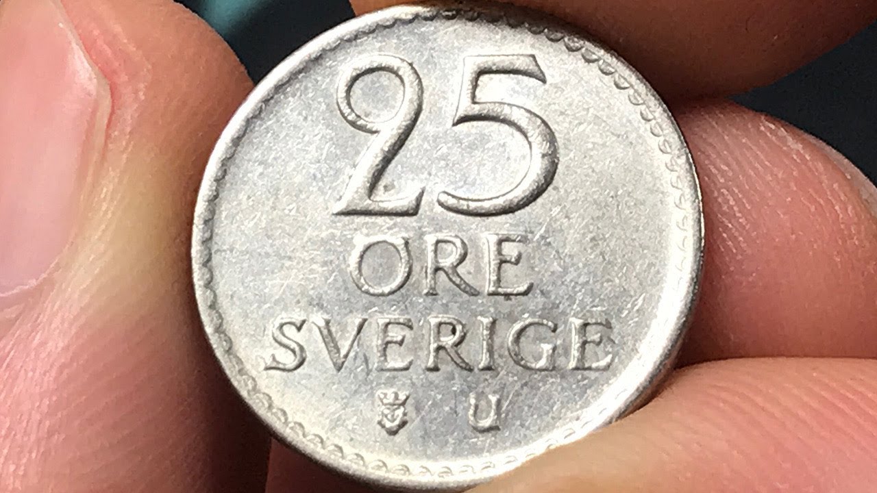 1966 Sweden 25 Ore Coin • Values, Information, Mintage, History, and ...
