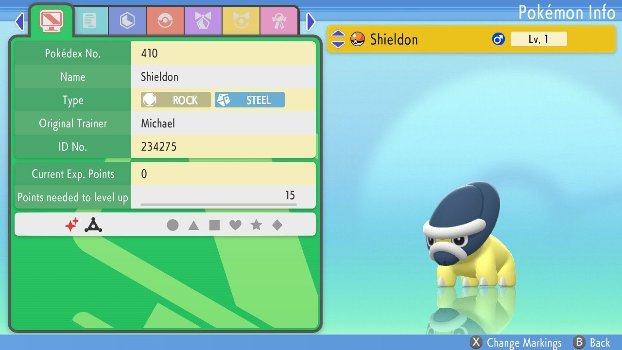 (LIVE) Shiny Shieldon in Pokemon Shining Pearl (131 fossils restored ...