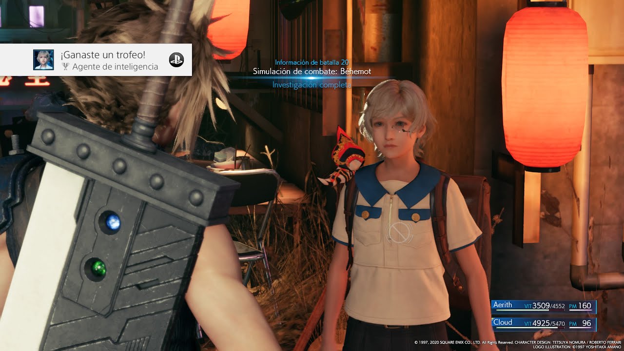 FINAL FANTASY VII REMAKE, How To Get The Rare Intelligence Agent Trophy ...