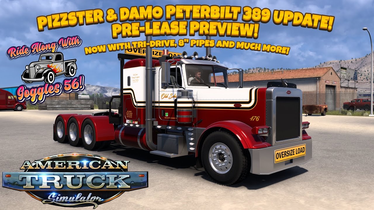 ATS | Preview of The Updated Pizzster and Damo Peterbilt 389 EXHD ...