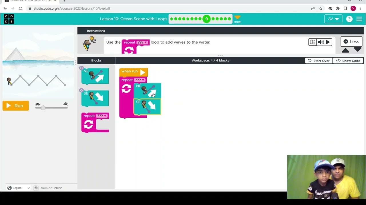Ocean Scene with Loops | Coding for Kids | Coding for beginners | Coding Fun For Kids | Kids ...