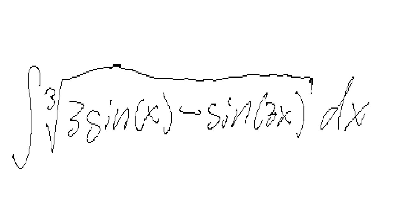 How to Solve the Integral of cbrt[3sin(x)-sin(3x)] - YouTube