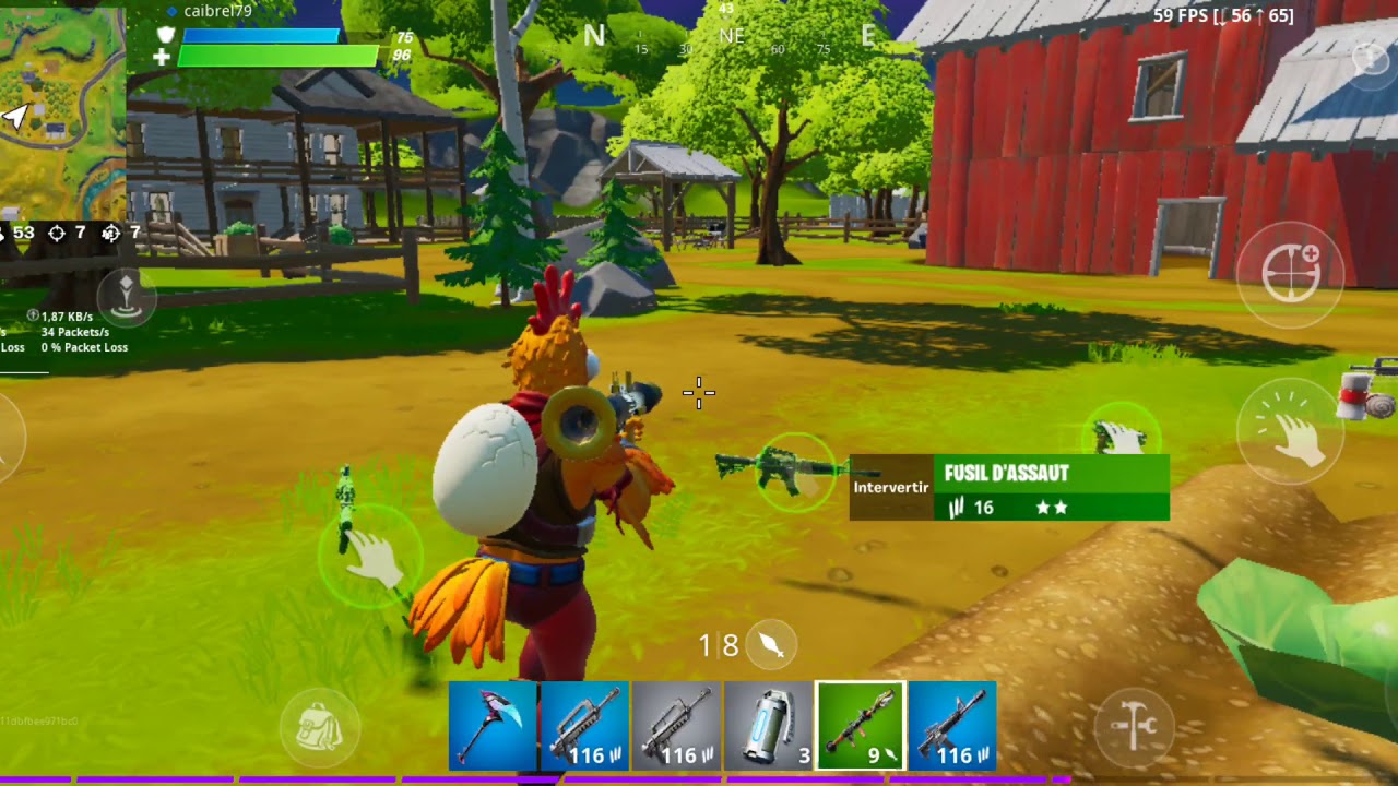 Fortnite Android gameplay 60fps Xiaomi Mi9 - YouTube