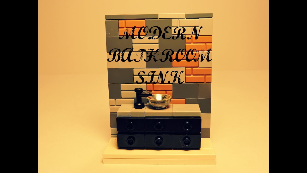 LEGO MODERN BATHROOM SINK - TUTORIAL - YouTube