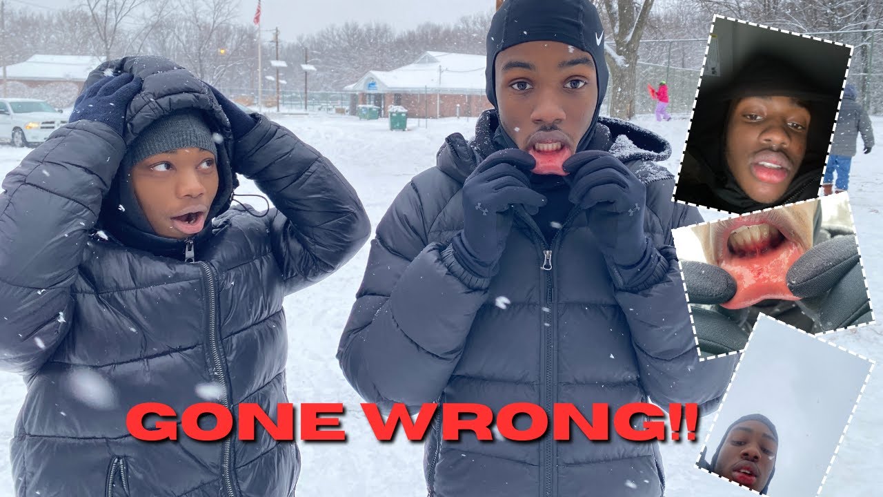 SLEDDING GONE WRONG😱😱!!!!( MY WHOLE FACE WAS MESSED UP😱🤦🏽‍♂️) - YouTube
