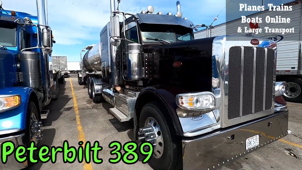 Black Peterbilt 389 Truck At Iowa 80 Truck Stop - YouTube