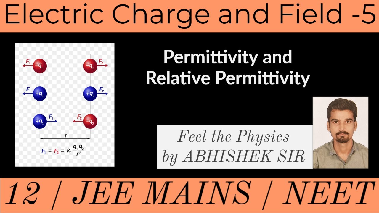 Class 12 - Chap 1 - Electric Charge and Field 05 - Permittivity and ...