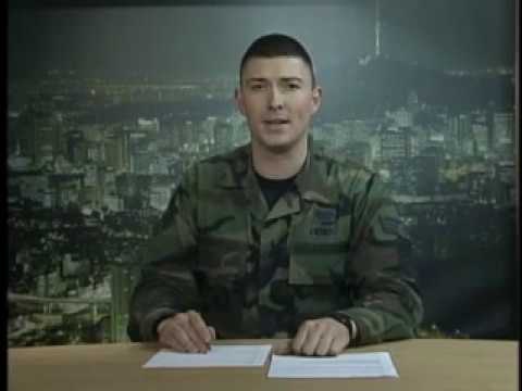SrA Matthew Alexander Stanley Anchors AFN Korea Nightly News!
