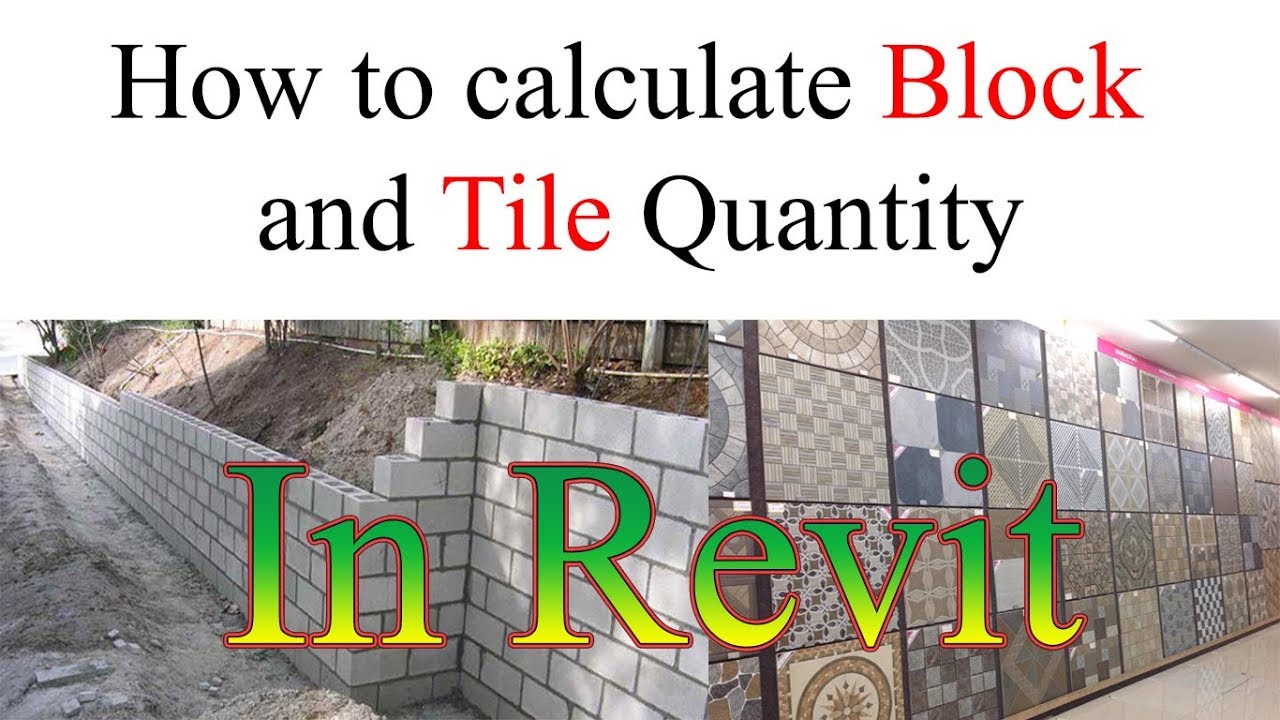 Revit - calculate number of Blocks and Tiles - YouTube