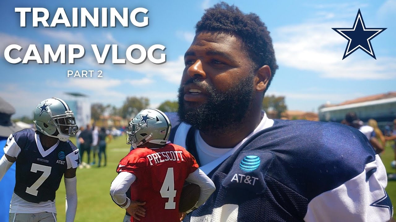 NFL TRAINING CAMP DAY 2 Behind the Scenes | Dallas Cowboys | Johnathan ...