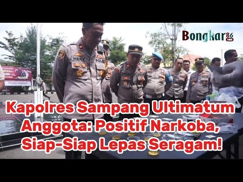 Kapolres Sampang Ultimatum Anggota: Positif Narkoba, Siap-Siap Lepas Seragam!