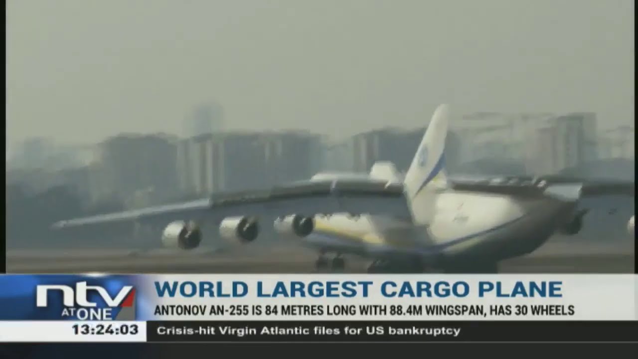 World's largest cargo plane lands in Israel - YouTube