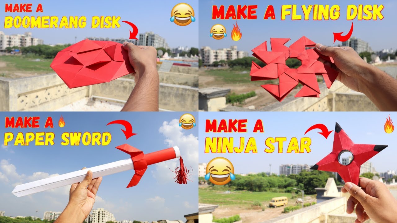 DIY Origami Paper Weapons | How to Make Paper Weapon At Home Easy ...