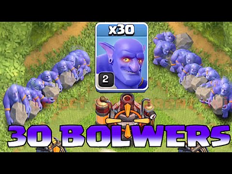 Clash Of Clans - ALL BOWLERS MASS ATTACK!! \