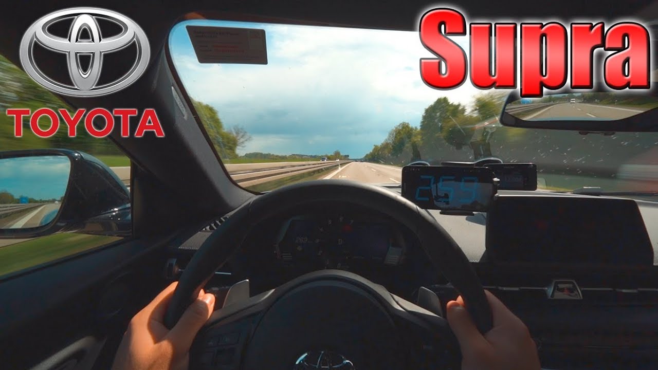 Toyota Supra | Pushing on German Autobahn - YouTube