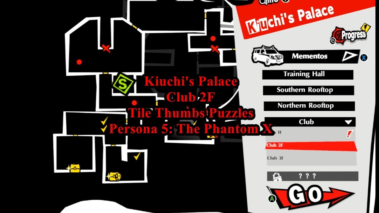 Persona 5: The Phantom X Kiuchi's Palace Club 2F Tile Thumbs Puzzles ...