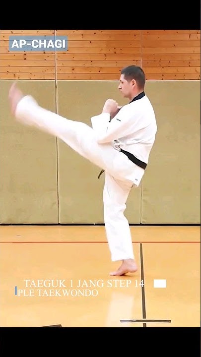 Taeguk 1 Jang Step 14.1 & 14.2 Taekwondo #shorts - YouTube