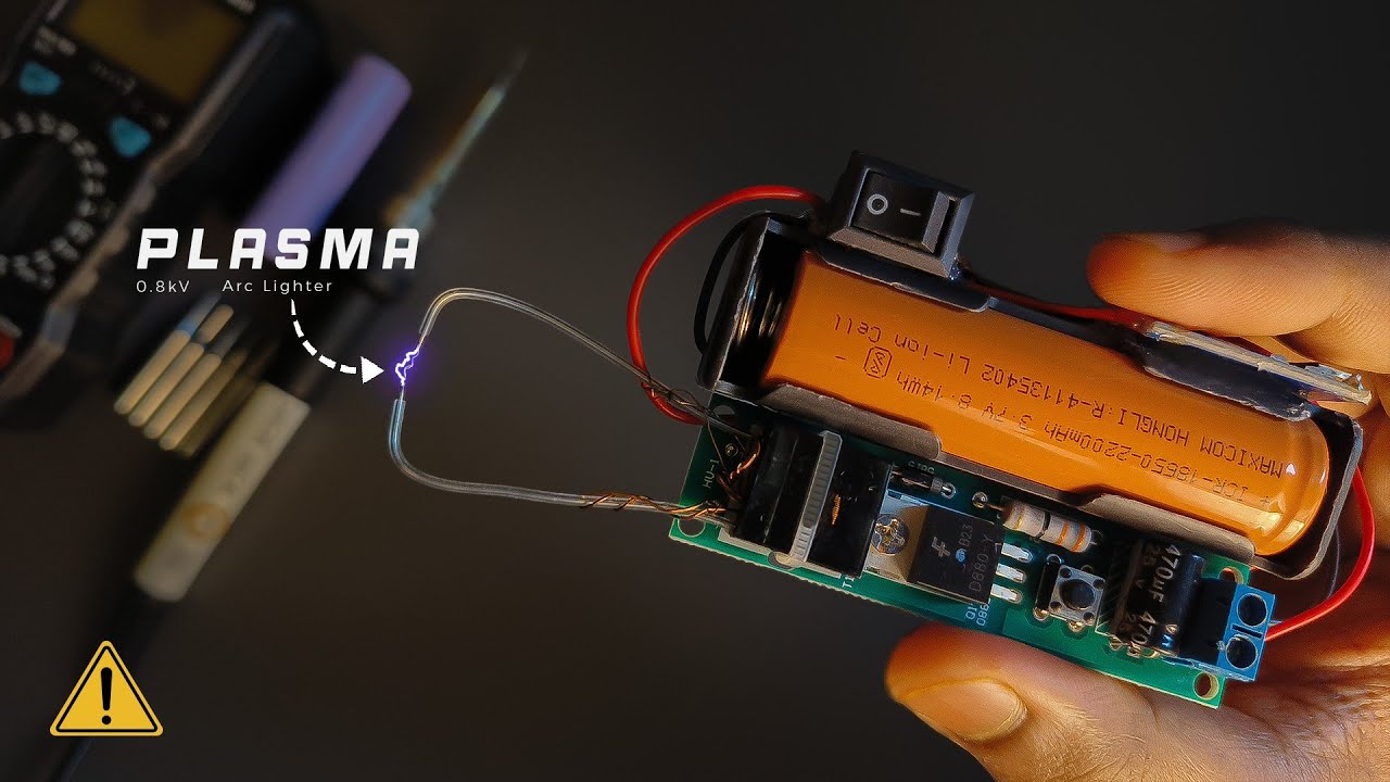 How To Make a High Voltage Plasma Generator |DIY Electronic Arc Lighter ...