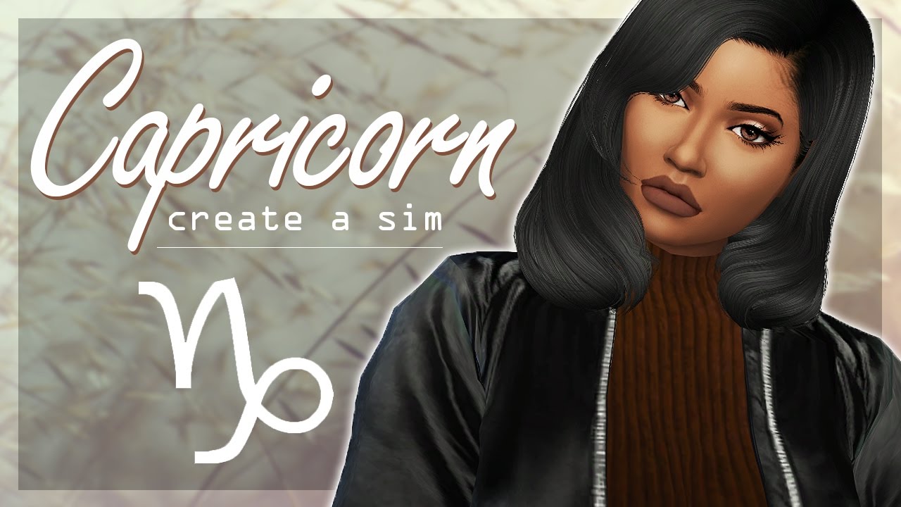 The Sims 4: Zodiac CAS // Capricorn - YouTube