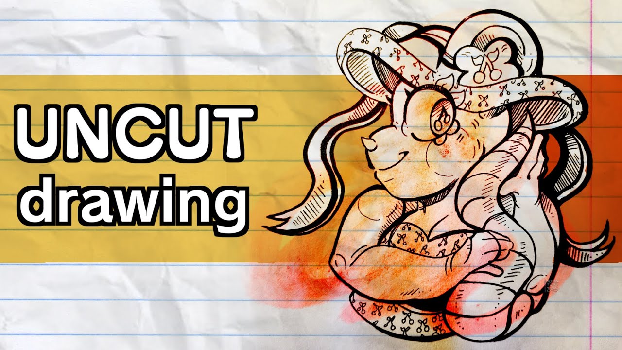 Blob Drawing UNCUT! - Drawing #1 // Sketchbook Page #8 - YouTube