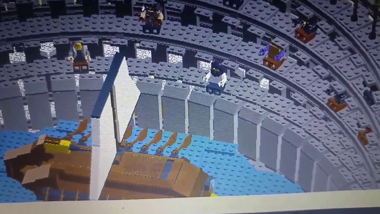 Re-designed Roman Colosseum with Scorpion battle ram Triremes 2999 ...
